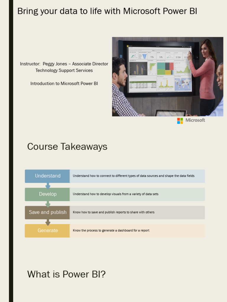 PBI Slides ShortCourse Handout | PDF | Microsoft Excel | Data