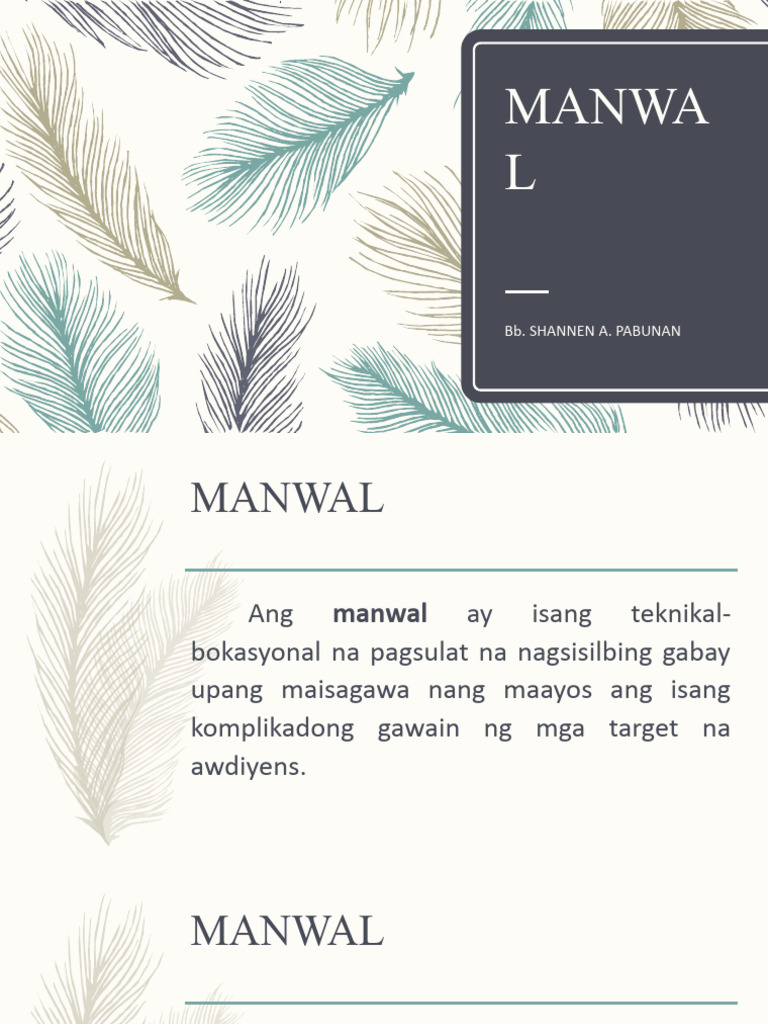 MANWAL | PDF
