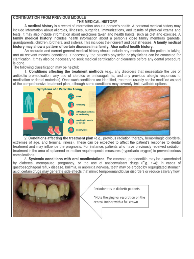 FPD - LEC.SAS.5 Chart Medical Dental History Consent Form | PDF | Informed Consent | Orthodontics