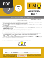 Imo Sample Paper Class-1 | PDF | Reason | Mathematics