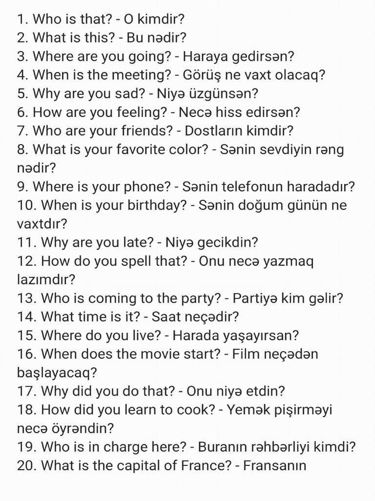 100 Questions | PDF
