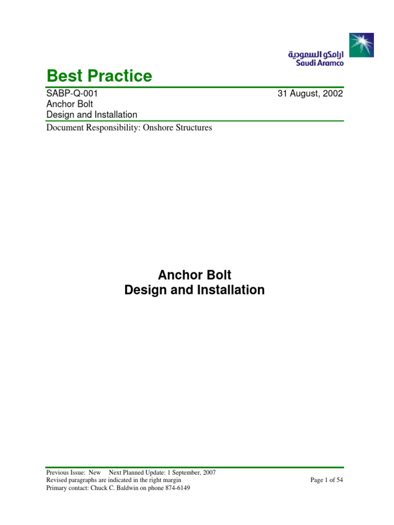 Minimum Edge Distance for Anchor Bolts | PDF | Screw | Building Engineering