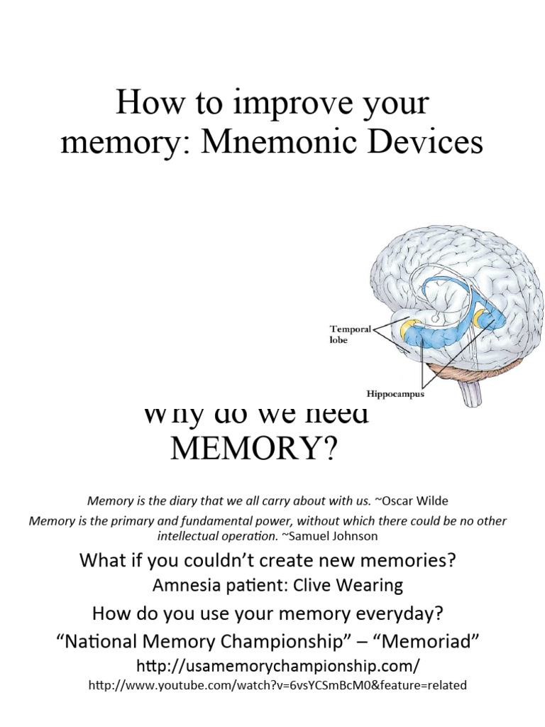 Mnemonic S Pdf Memory Mnemonic