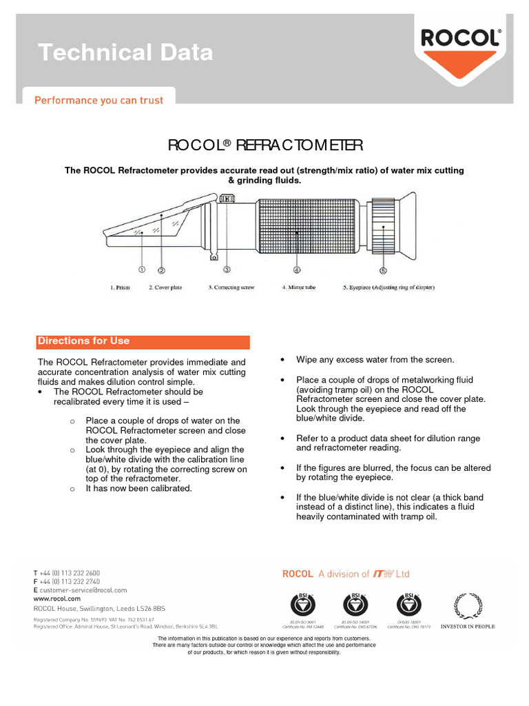 Refractometer - GB | PDF