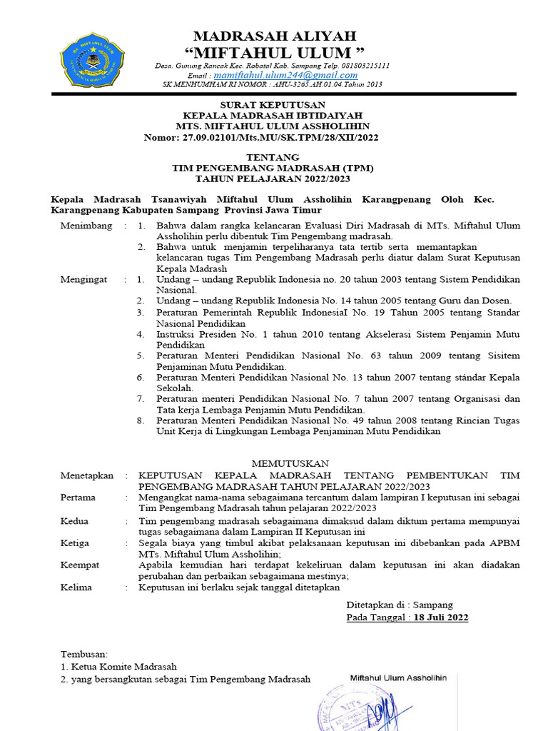 SK TPM MTS Mu Ash2 | PDF