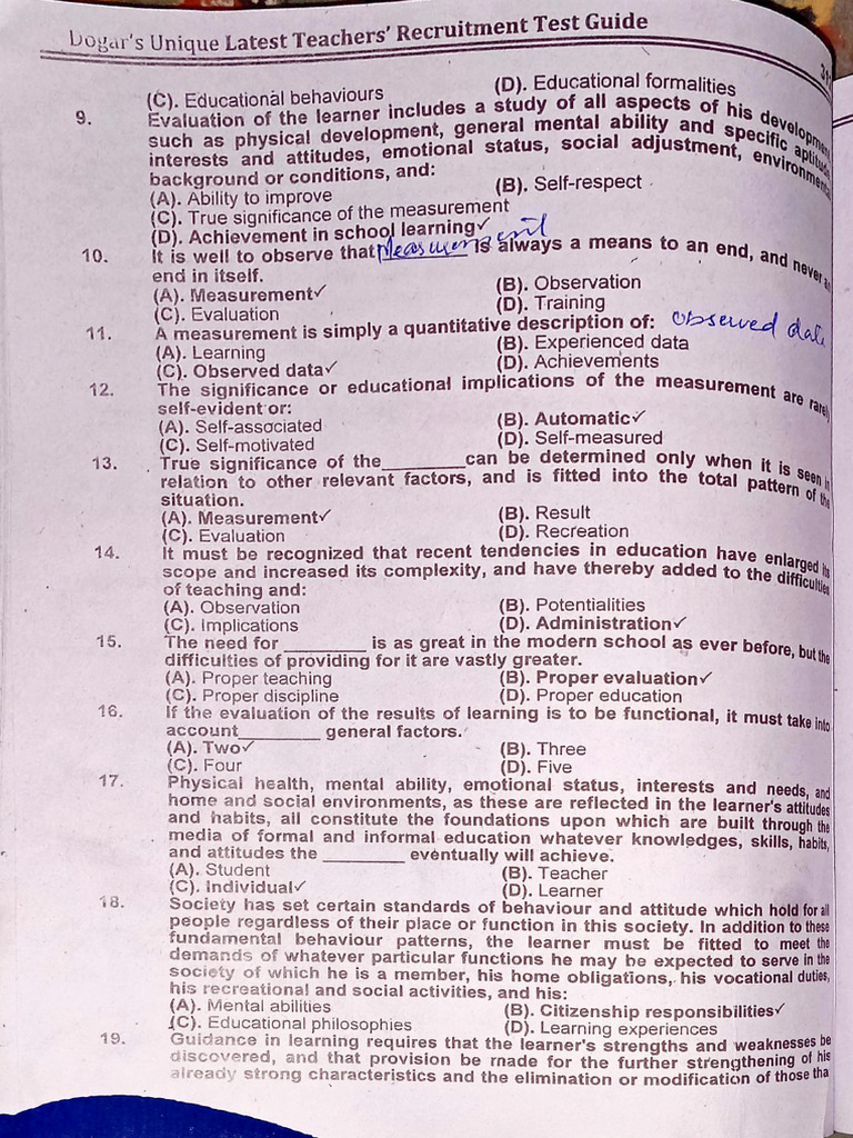 Pedagogy Mcqs | PDF Pedagogy Mcqs | PDF