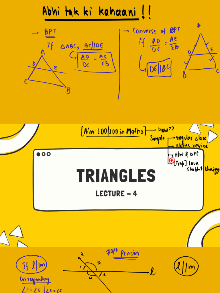Triangles Lec - 4 | PDF