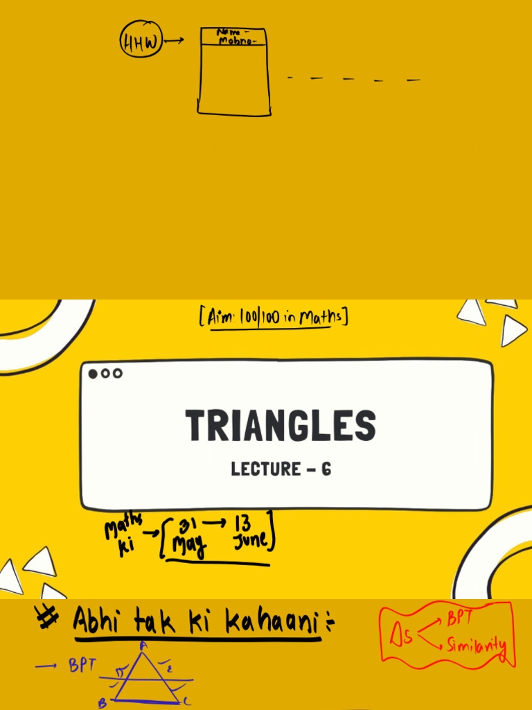 Triangles Lec 7 | PDF
