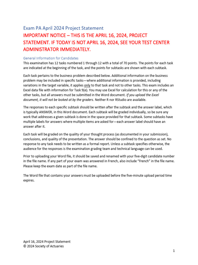 2024 4 Pa Project Statement | PDF | Cluster Analysis | Regression Analysis