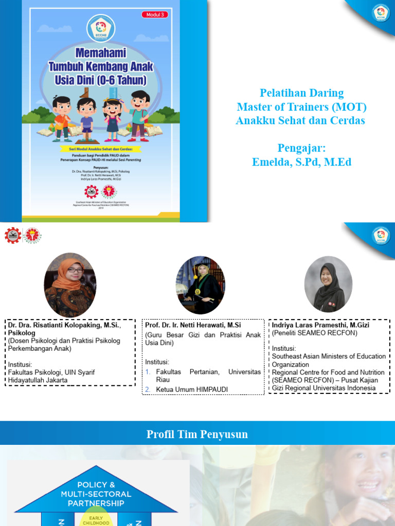 Modul 3B - Tahapan Perkembangan 0-6 Tahun Dan Deteksi Dini | PDF | Karier & Perkembangan