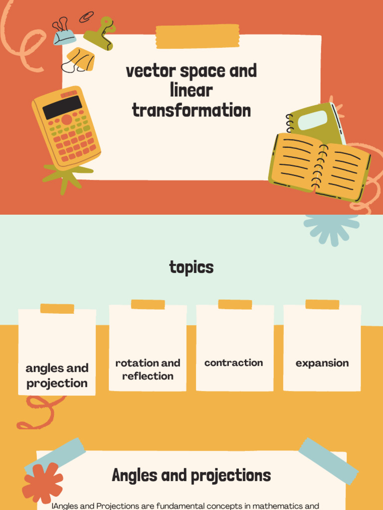 Vector Space and Linear Transforfamation PDF | PDF | Vector Space | Euclidean Vector