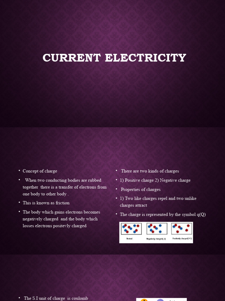Current Electricity PPT For Class 10 | PDF | Electrical Resistance And ...