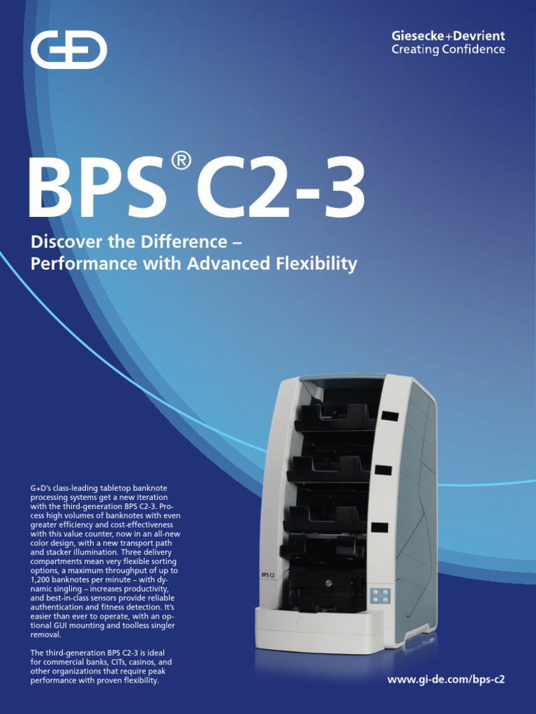 GD Brochure BPS C2 3 en | PDF | Banknote | Computer Science