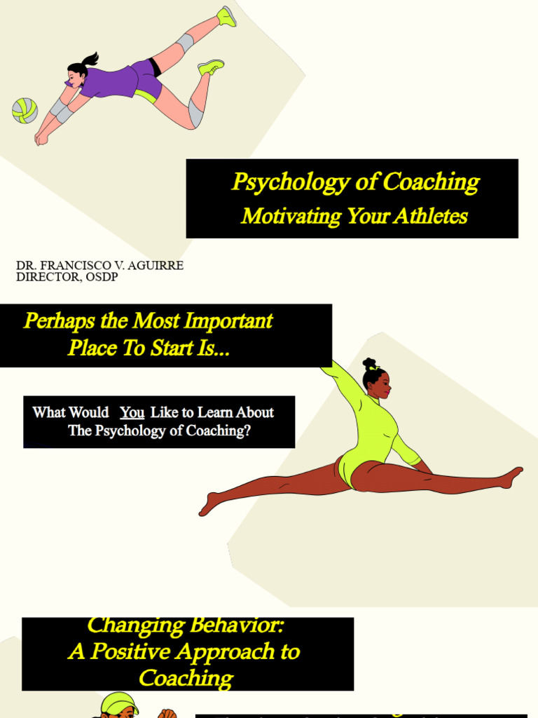Psychology of Coaching | PDF | Wellness | Science & Mathematics