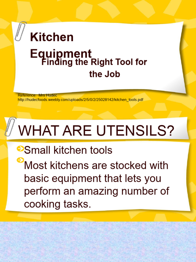 Kitchen Equipment Pdf Cookware And Bakeware Teaspoon