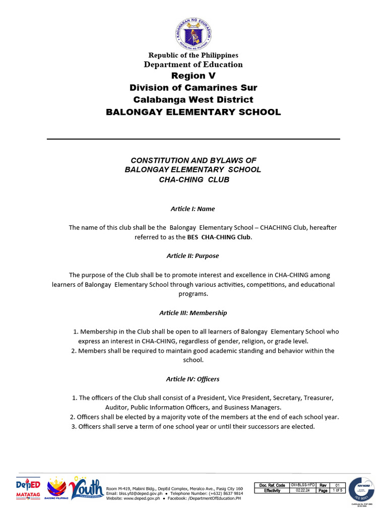 CBL Cha Ching | PDF | Supermajority | Ratification