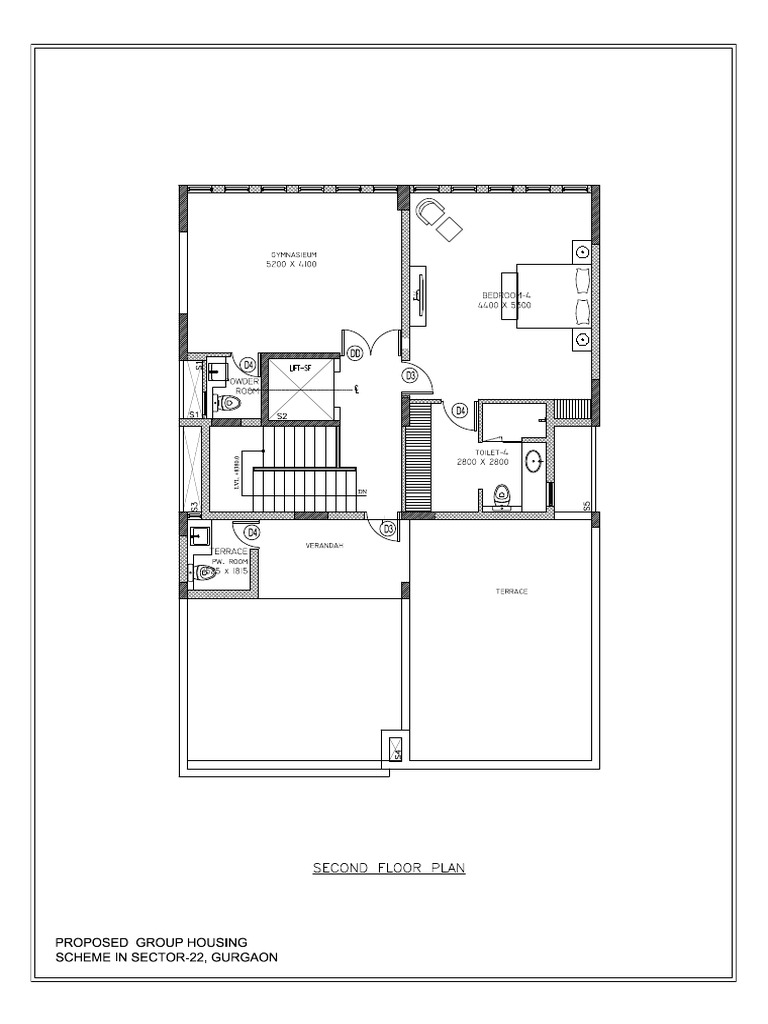 Villa Second Floor Plan | PDF