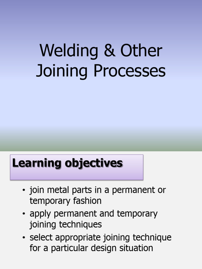 Welding and Other Joining Processes | PDF | Welding | Construction
