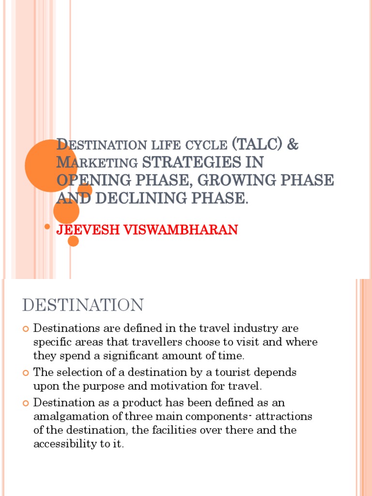 MARKET Strategies in Different Phases of Destination Life Cycle | PDF ...