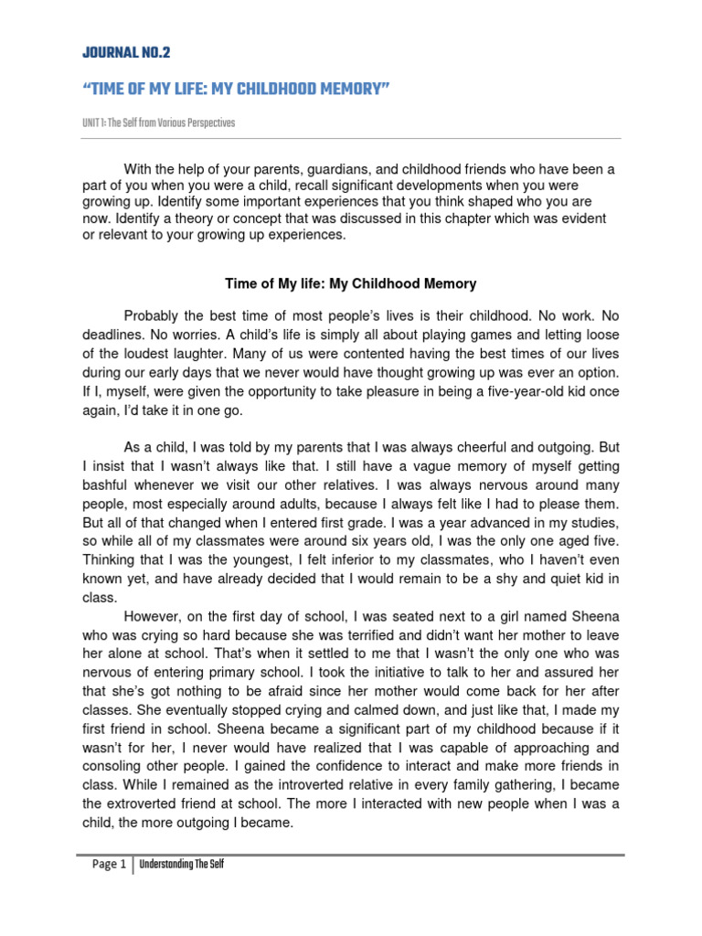 Alvarezalexa Journal-No2 | PDF | Extraversion And Introversion | Cognitive Science