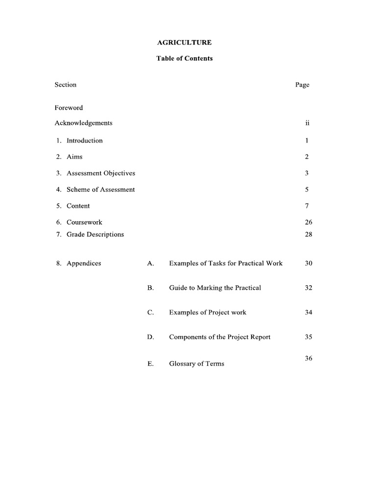 Agric Syllabus | PDF