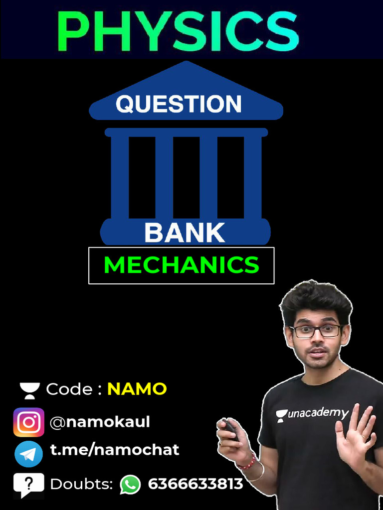 Question Bank Mechanics | PDF | Force | Acceleration