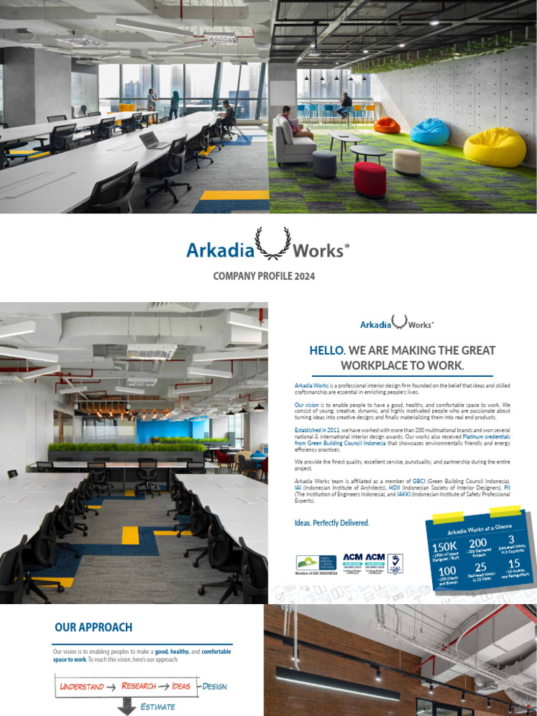 Arkadia Works: Award-Winning Interior Design Firm | PDF | Jakarta | Green Building