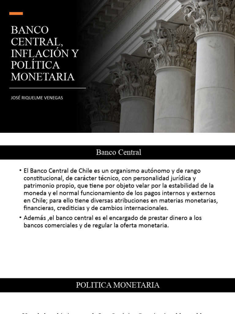 Banco Central, Politicas Monetarias e Inflación | PDF | Inflación | Bancos centrales
