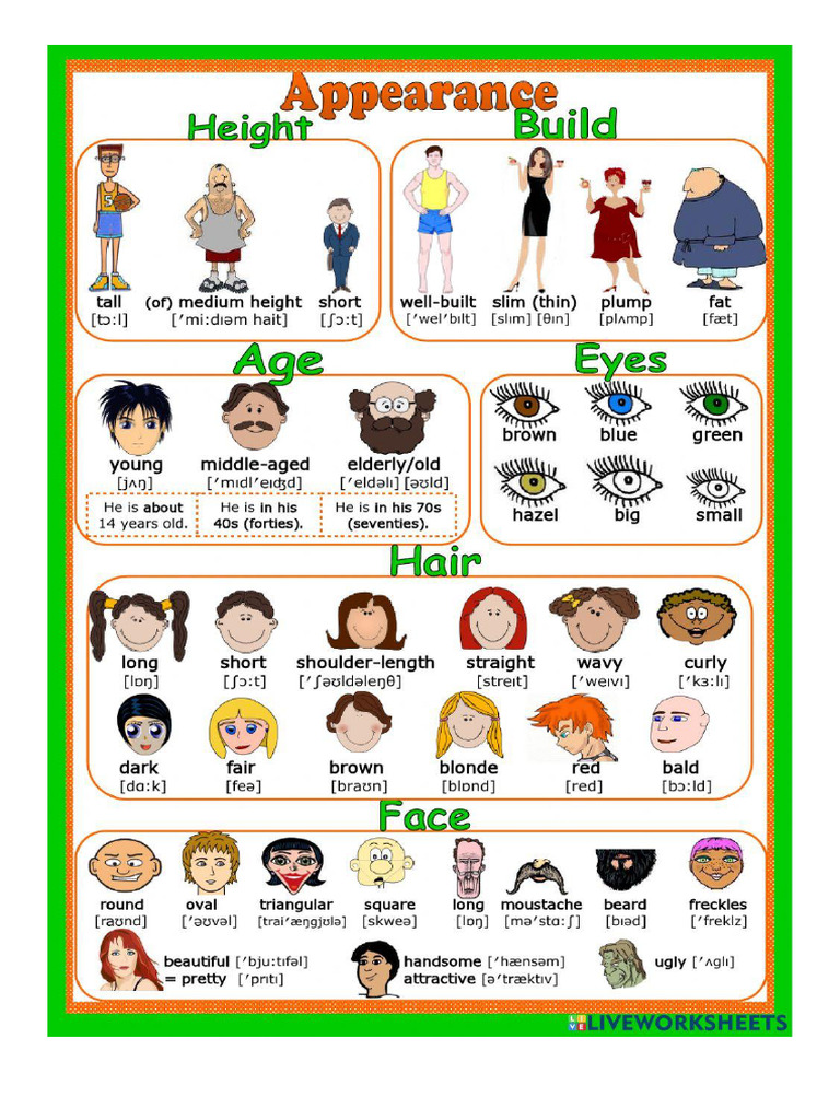 Appearance - Personality - Clothes | PDF