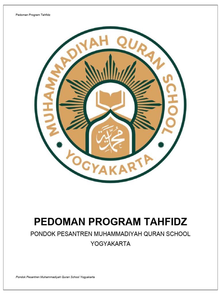 Pedoman Program Tahfidz | PDF