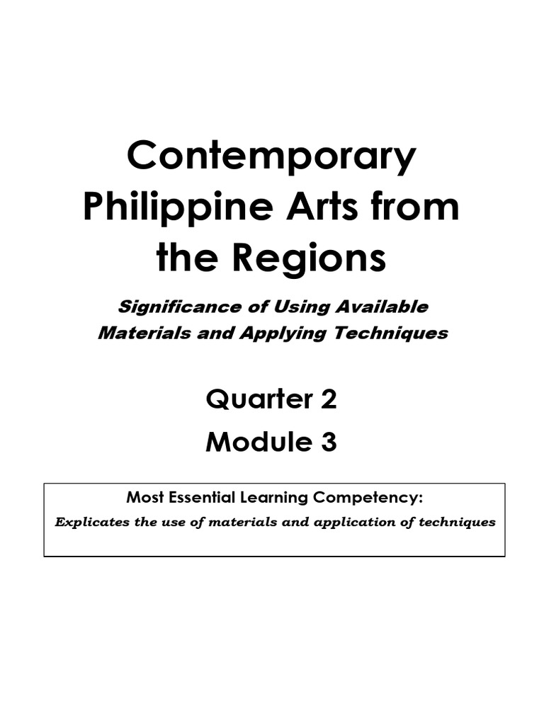 CPAR Q2 Mod3 | PDF | Collage | The Arts