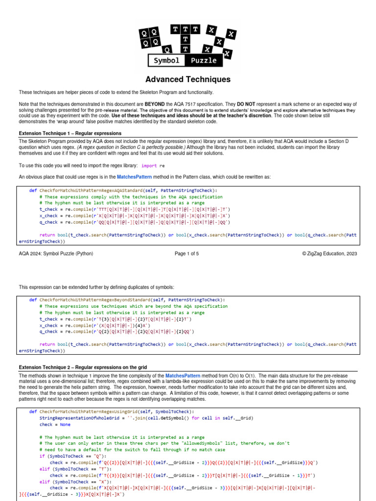 Py01c AdvancedTechniques | PDF | Regular Expression | Computer Programming