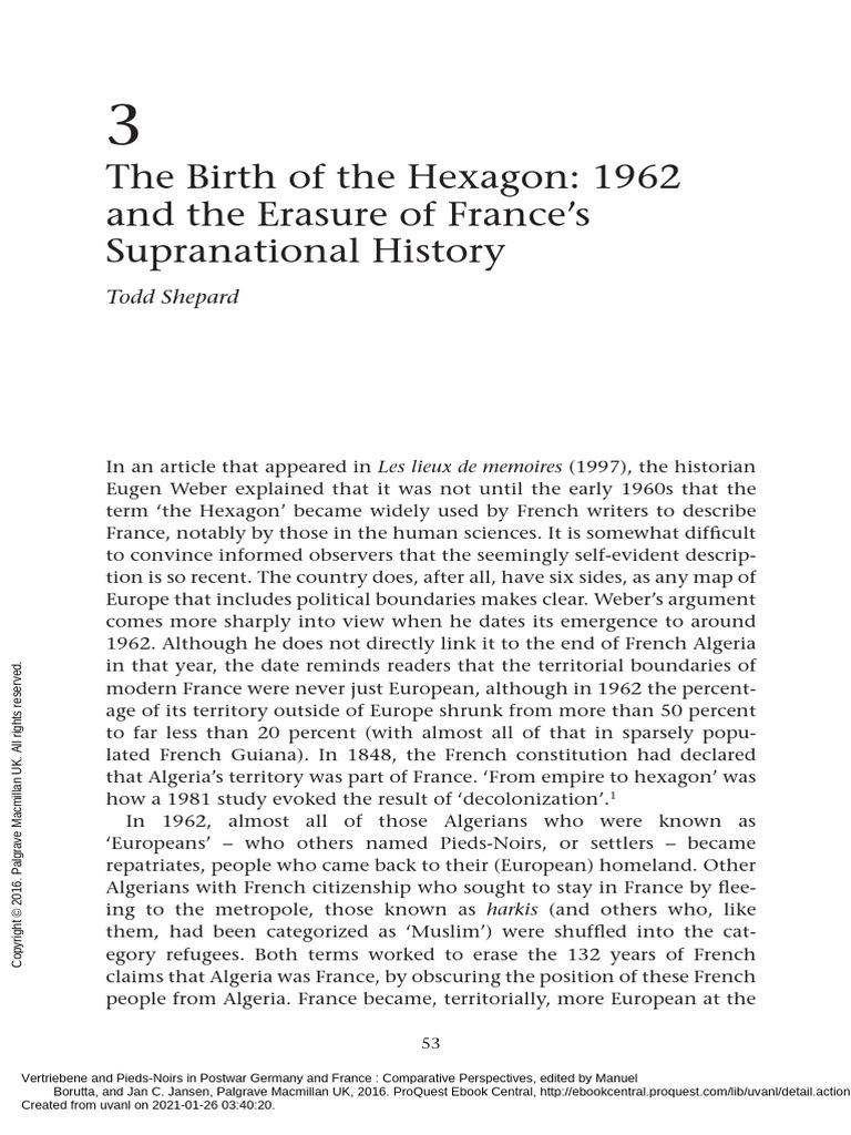 Shepard Birth of The Hexagon 2016 | PDF | France | Charles De Gaulle