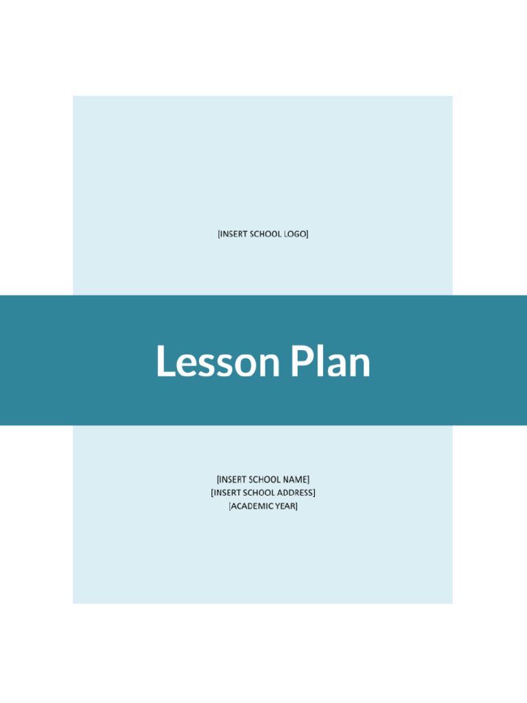 Basic Lesson Plan Template | PDF | Lecture | Lesson Plan