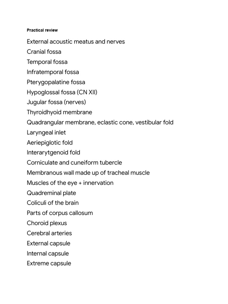 Practical Review | PDF