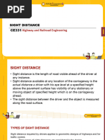 Highway Sight Distance Essentials | PDF | Traffic | Road Transport