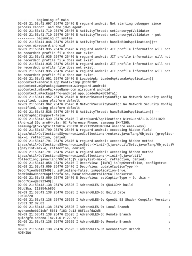 Wireguard Log | PDF | Computing Platforms | Computer Science