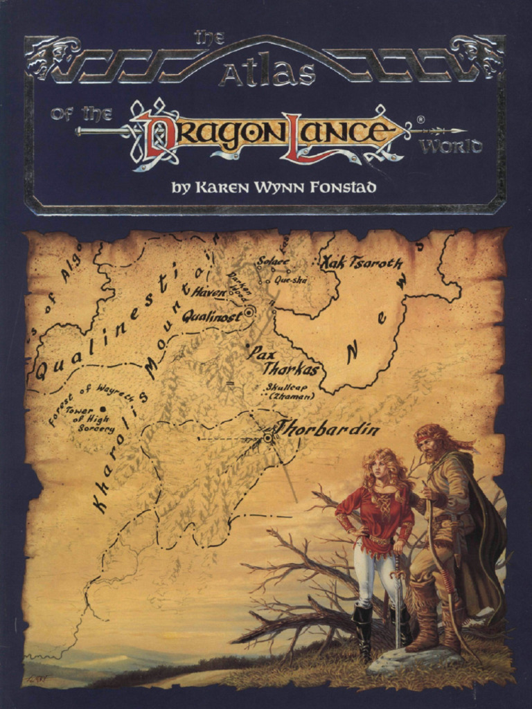 ADnD DL Dragonlance The Atlas of The Dragonlance World I | PDF
