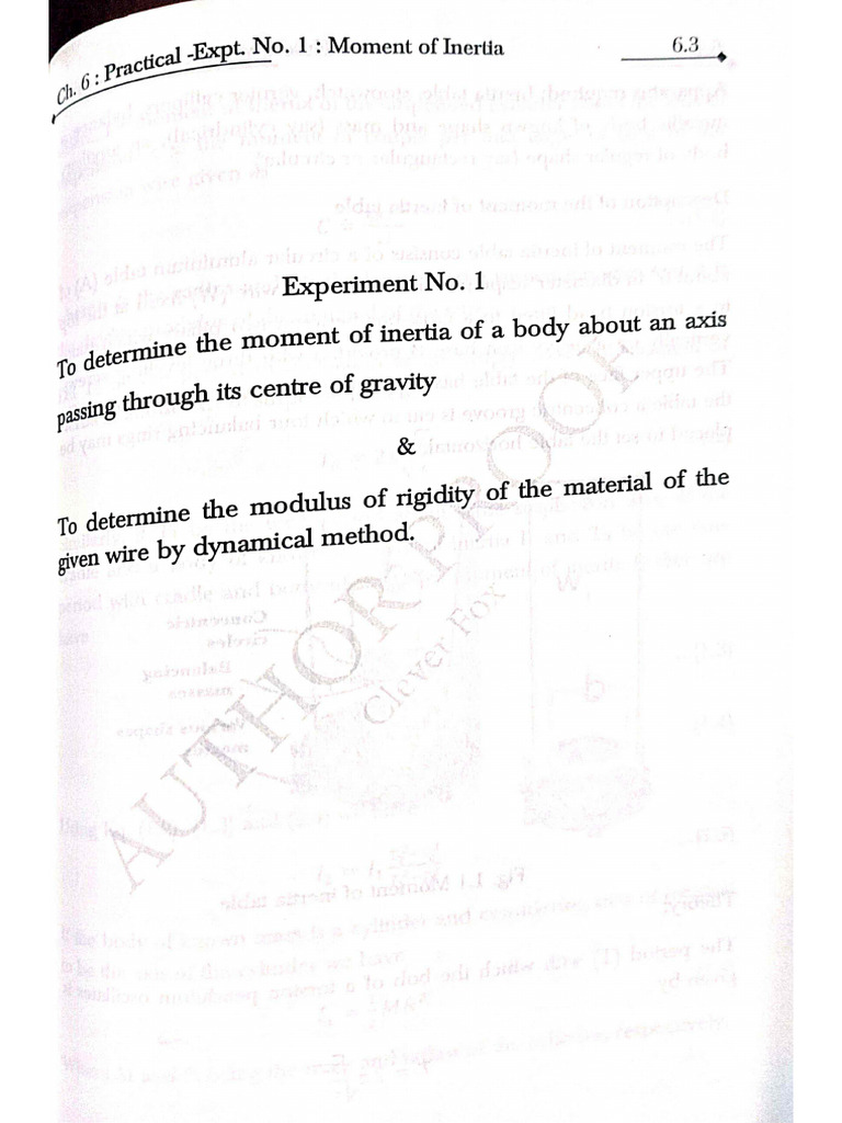 Exp. Moment of Inertia | PDF