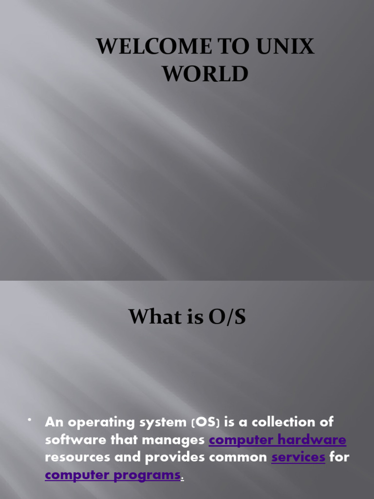 Unix | PDF | Computer File | Unix Unix | PDF | Computer File | Unix