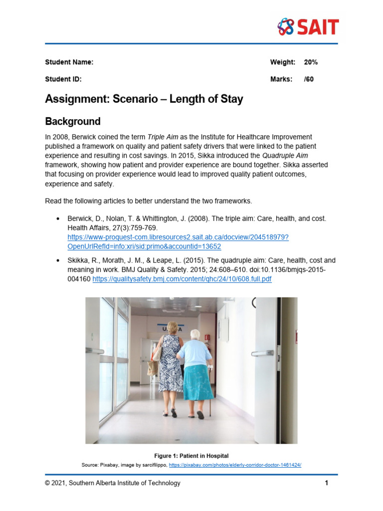 Assignment Scenario Length of Stay | PDF | Patient | Health Care