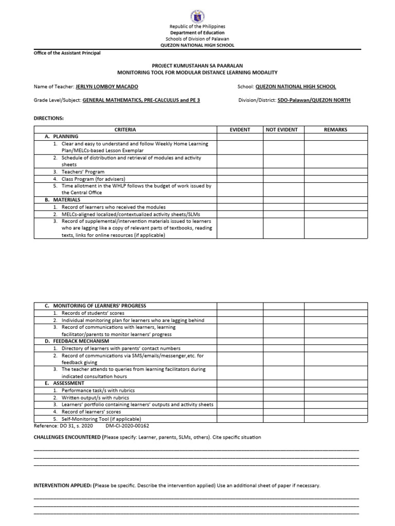 Project Kumustahan Sa Paaralan Template | PDF | Learning | Human ...