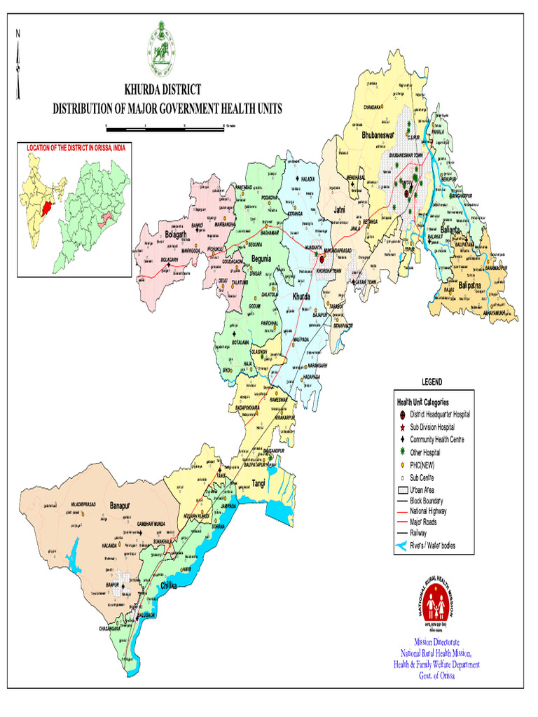 Khurda Map | PDF