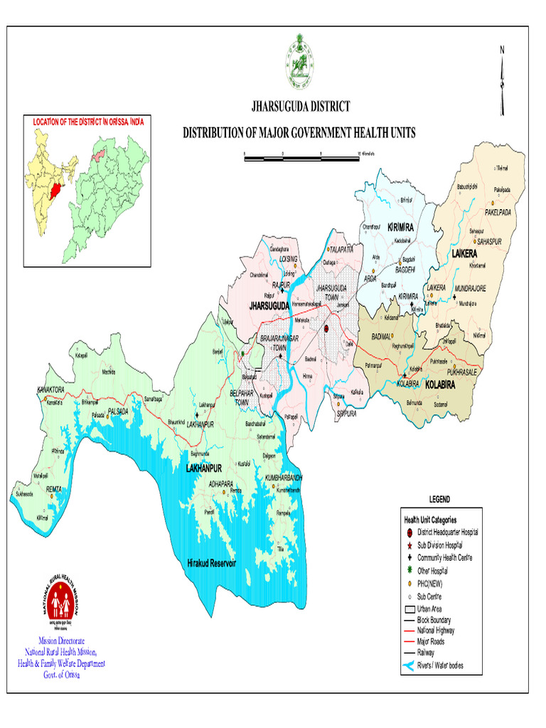 Jharsuguda Map | PDF | Health Care | Health Policy