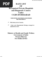 CGHS Package Hyderabad Rate LCGHS Hyderabad Package Rate List 2024 PDF ...