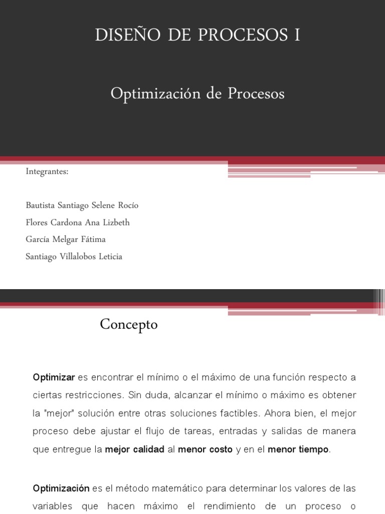 Optimizacion de Procesos Fundamentos | PDF | Informática