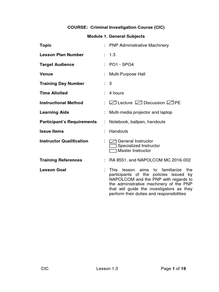 1.3 PNP Administrative Machinery LP | PDF | Complaint | Affidavit