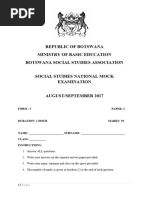 BGCSE History Revision Questions | PDF | Southern Africa | Africa