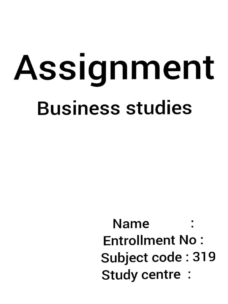 TMA Business Studies Plus Two | PDF
