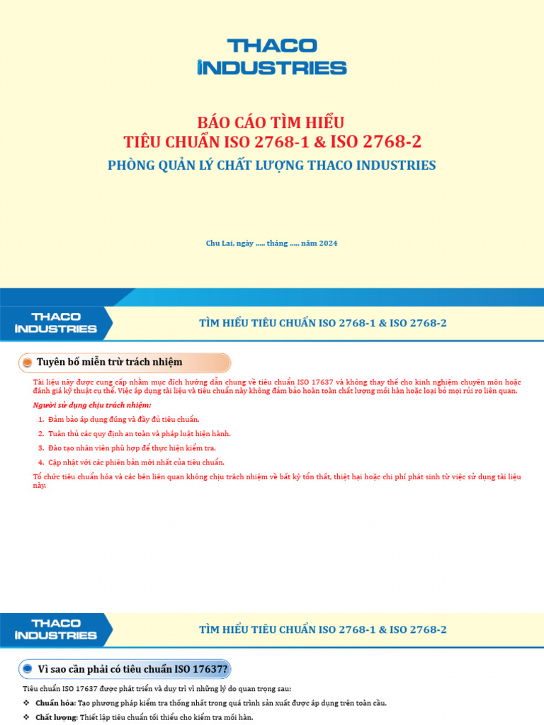Bao Cao Tim Hieu Iso 2768 | PDF